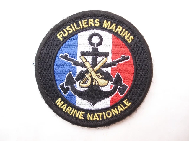 PATCH INSIGNE TISSU marine nationale fusiliers marins velcros au dos EUR 3,00 - PicClick FR